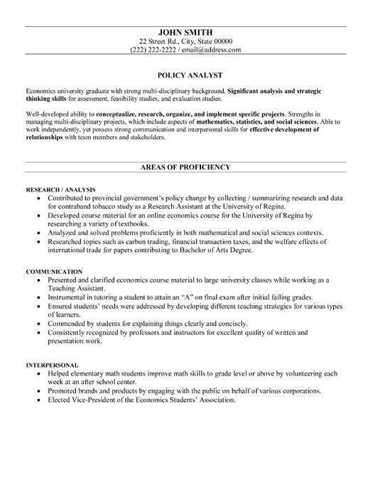 Policy Analyst Resume Template | Premium Resume Samples & Example